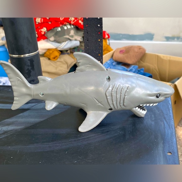 Accents | Chap Mei Great White Shark Action Figure Moving Jaw Chomping ...